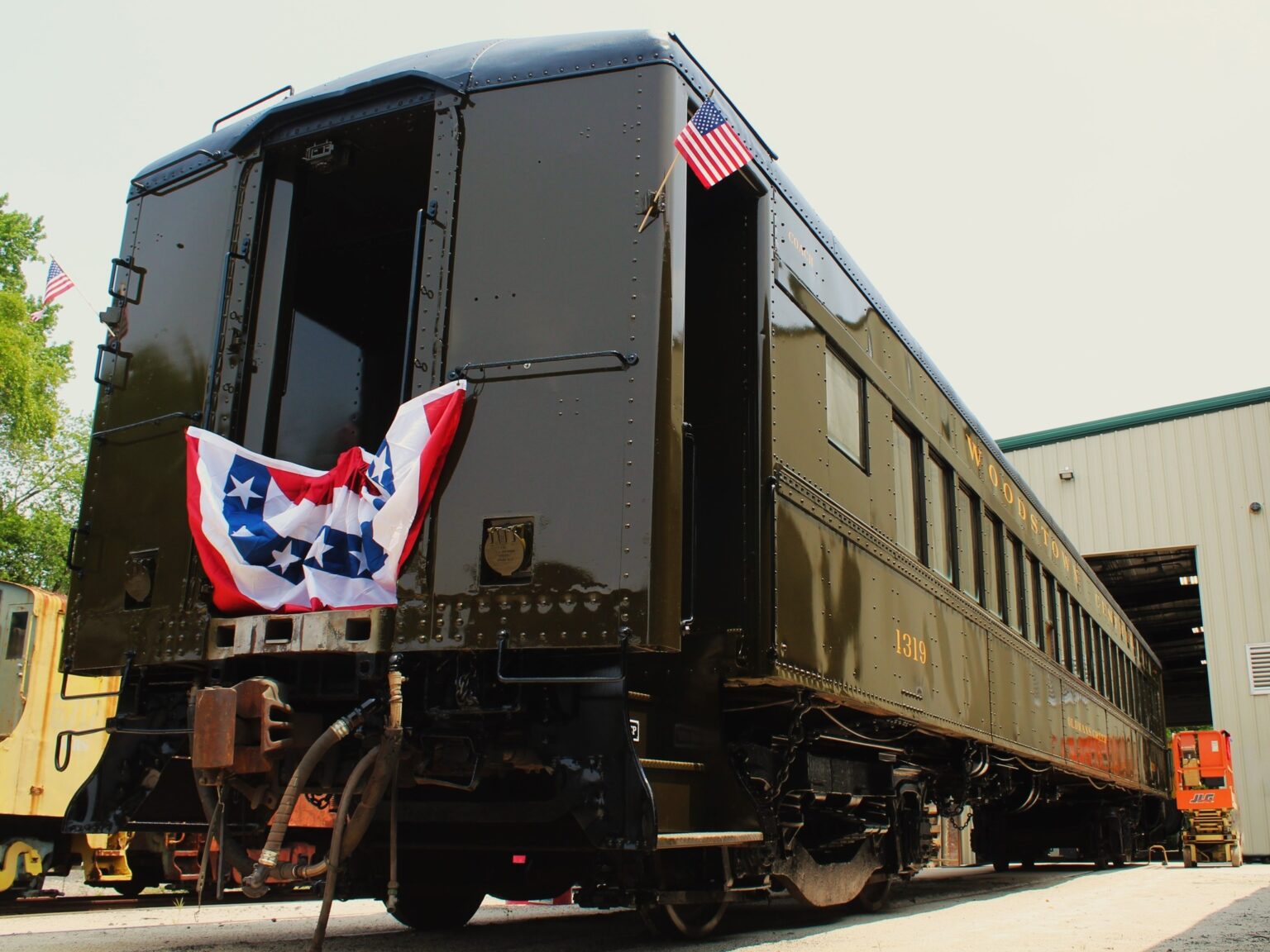 Woodstown Central Railroad unveils first restored coach - Rail Preservation Network